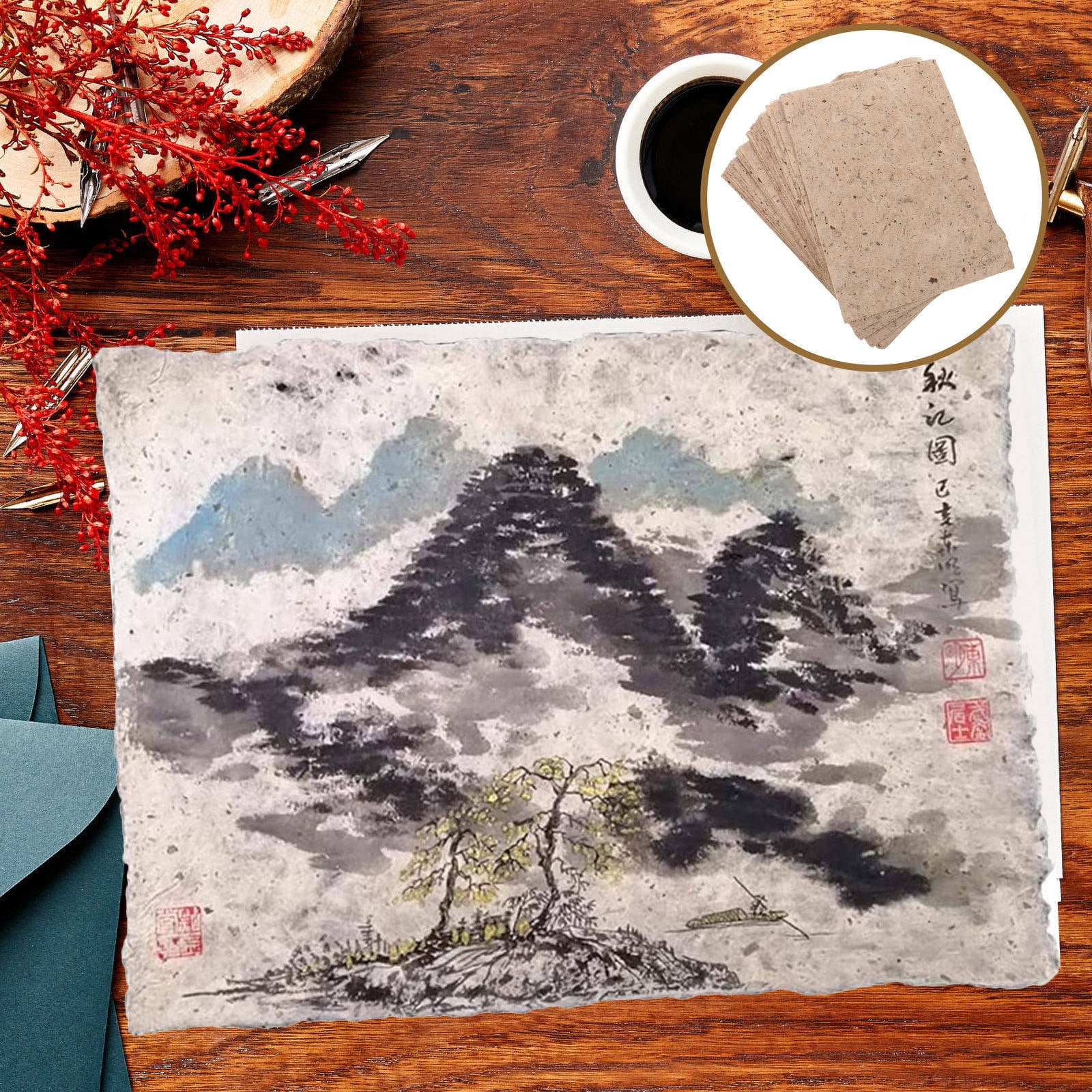 WHAMVOX 50 Sheets Writing Paper for Drawing, Handmade Decoupage, Art ...