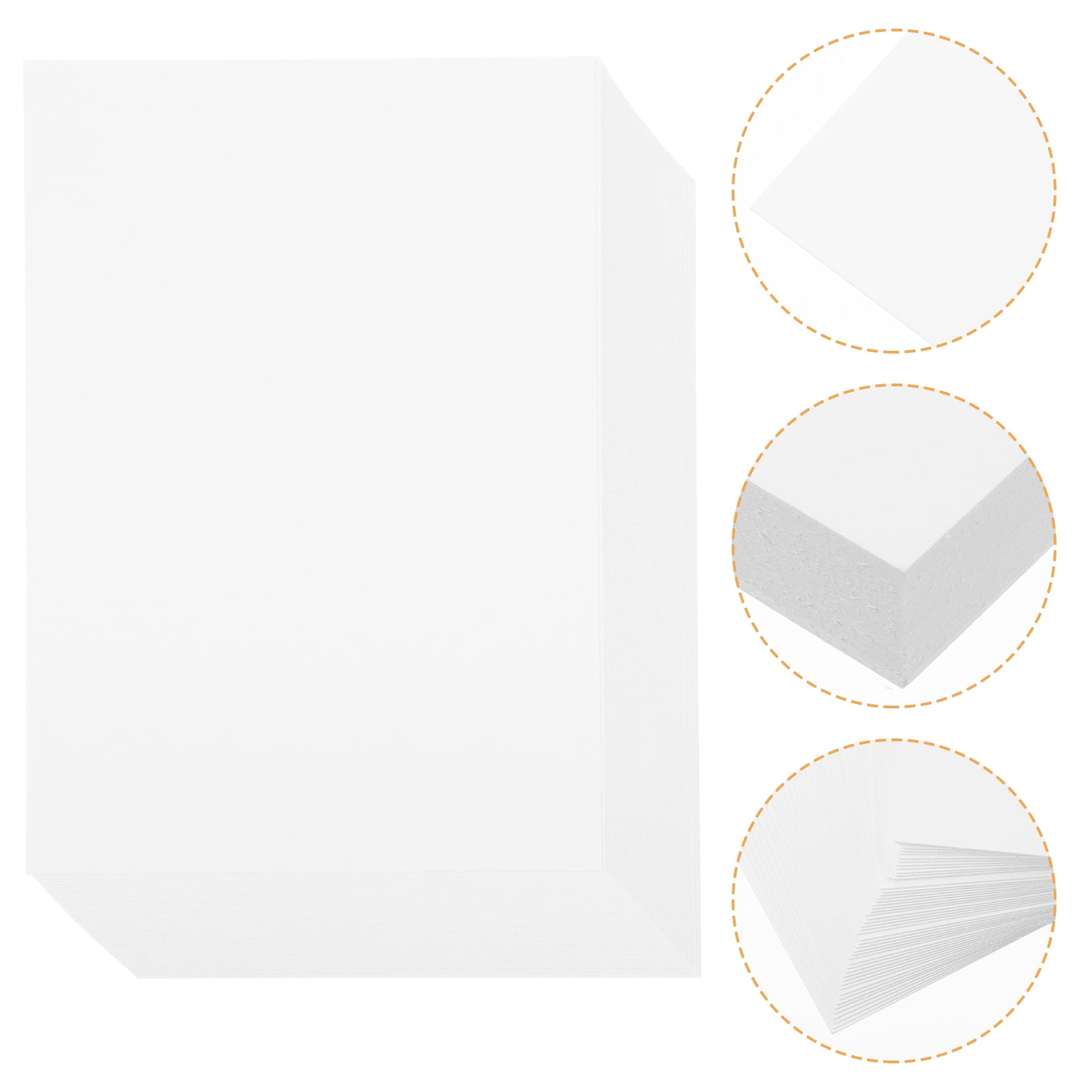 WHAMVOX 50 Sheets Drawing Supplies White Rectangular Colored Pencil ...
