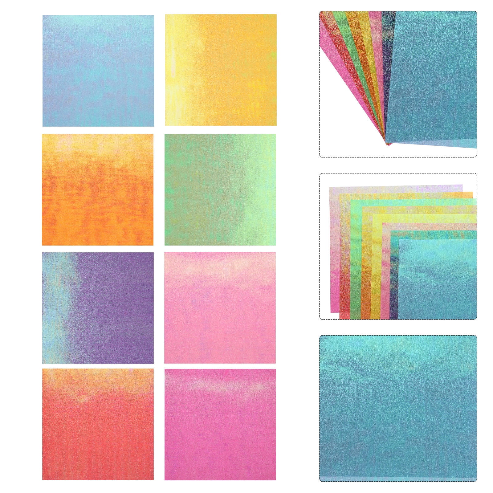 WHAMVOX 50 Sheets Folding Paper Square Paper Beautiful Origami Paper ...