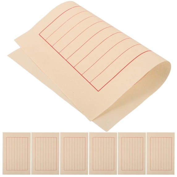 WHAMVOX 50 Sheets Handmade Calligraphy Paper for Writing Antique Rice ...