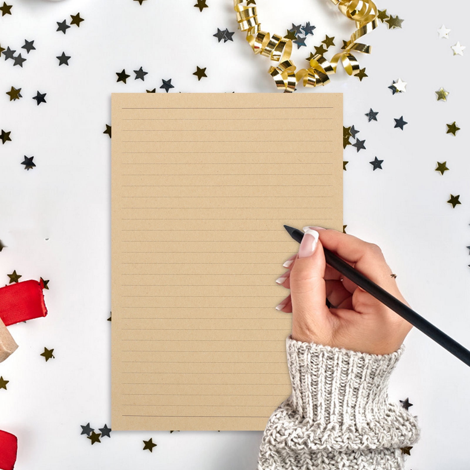 WHAMVOX 50 Sheets Vintage Letter Paper Lined Writing Paper Stationery ...