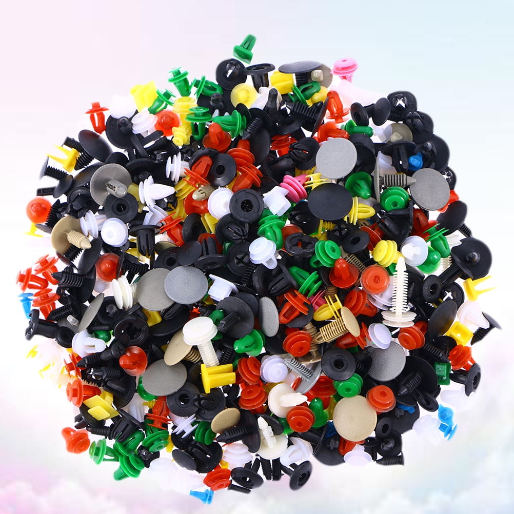 WHAMVOX 500 Pcs Nylon Automotive Push Bumper Fastener Rivet Clips Car ...