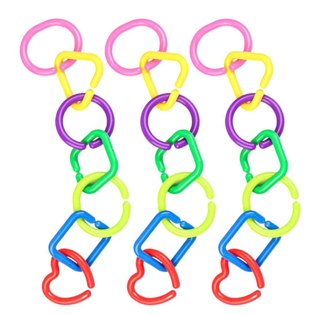 WHAMVOX 500G Baby Rings Link Toys Connecting Ring Hanging Stroller Clip ...