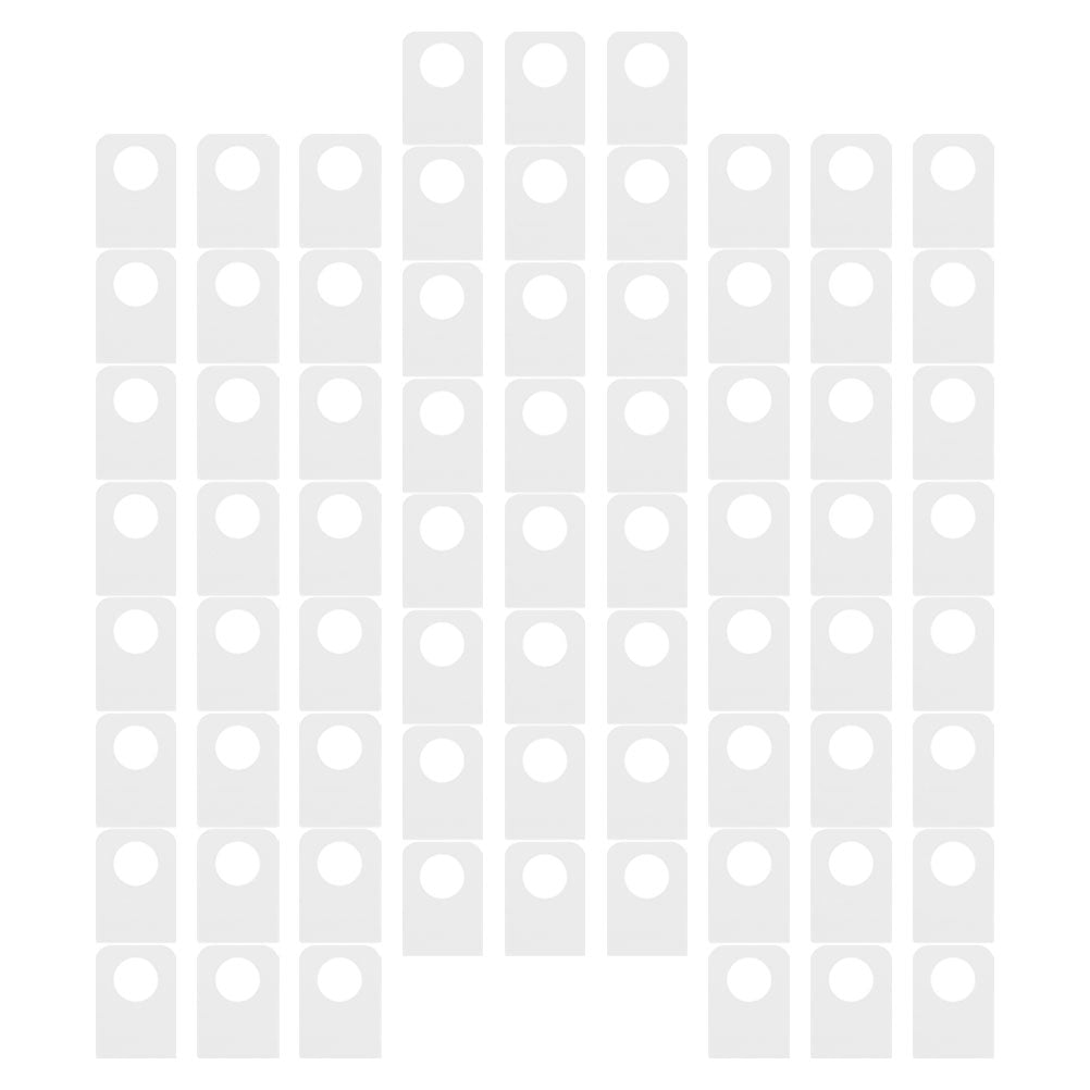 WHAMVOX 500pcs Clear Sticky Hang Tabs Self-Adhesive Round Hole Hooks ...