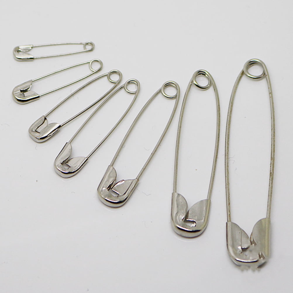 WHAMVOX 500pcs Pin Iron Safety Needle Safety Steel Brooch for Cardigan ...