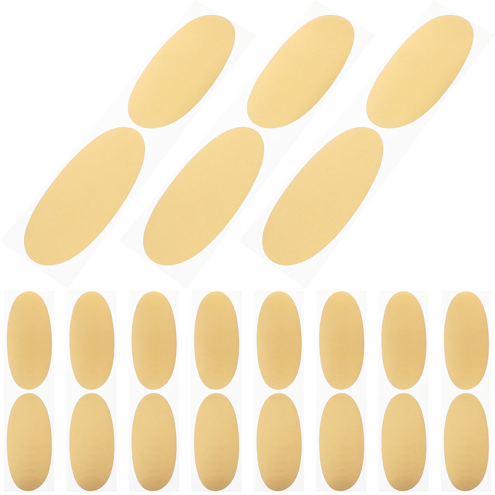 WHAMVOX 50Pcs Golden Oval Scratch Off Stickers for Craft Projects and ...