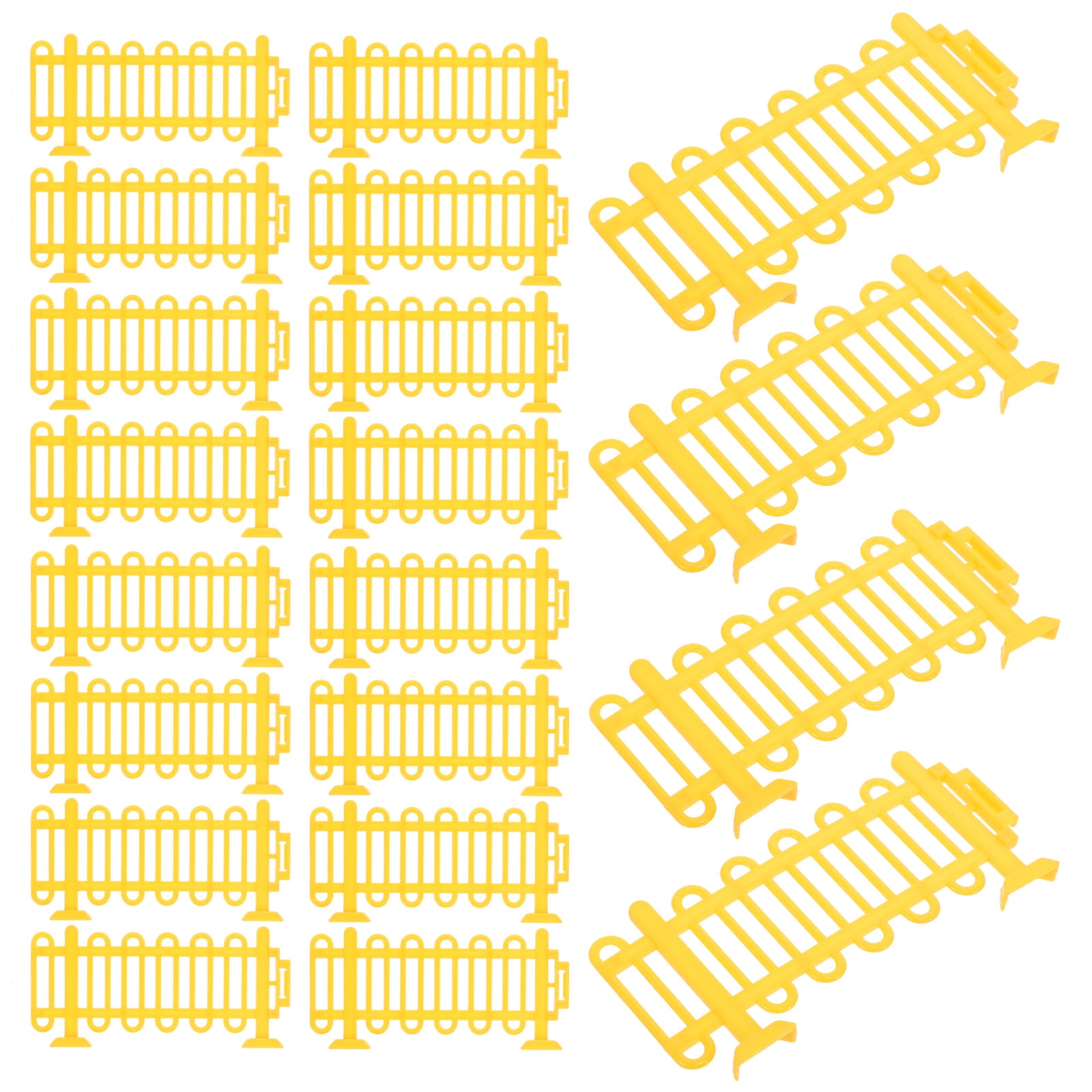 WHAMVOX 50Pcs Mini House Simulation Fences Micro Landscape Fences ...