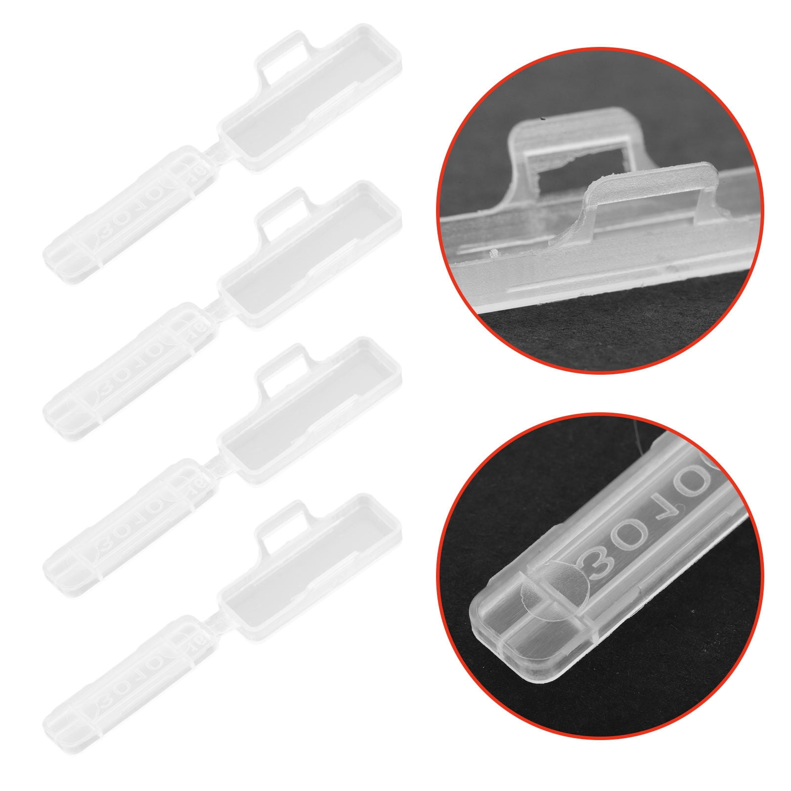 WHAMVOX 50Set Transparent Cable Organizer for Plastic Cable Storage Box ...