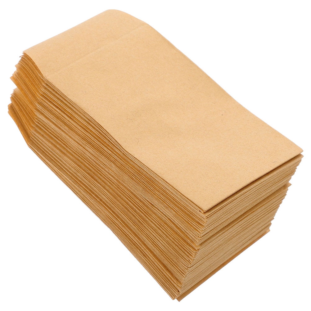 WHAMVOX 50pcs Coin Envelopes Kraft Paper Item Storage Envelopes Letter ...
