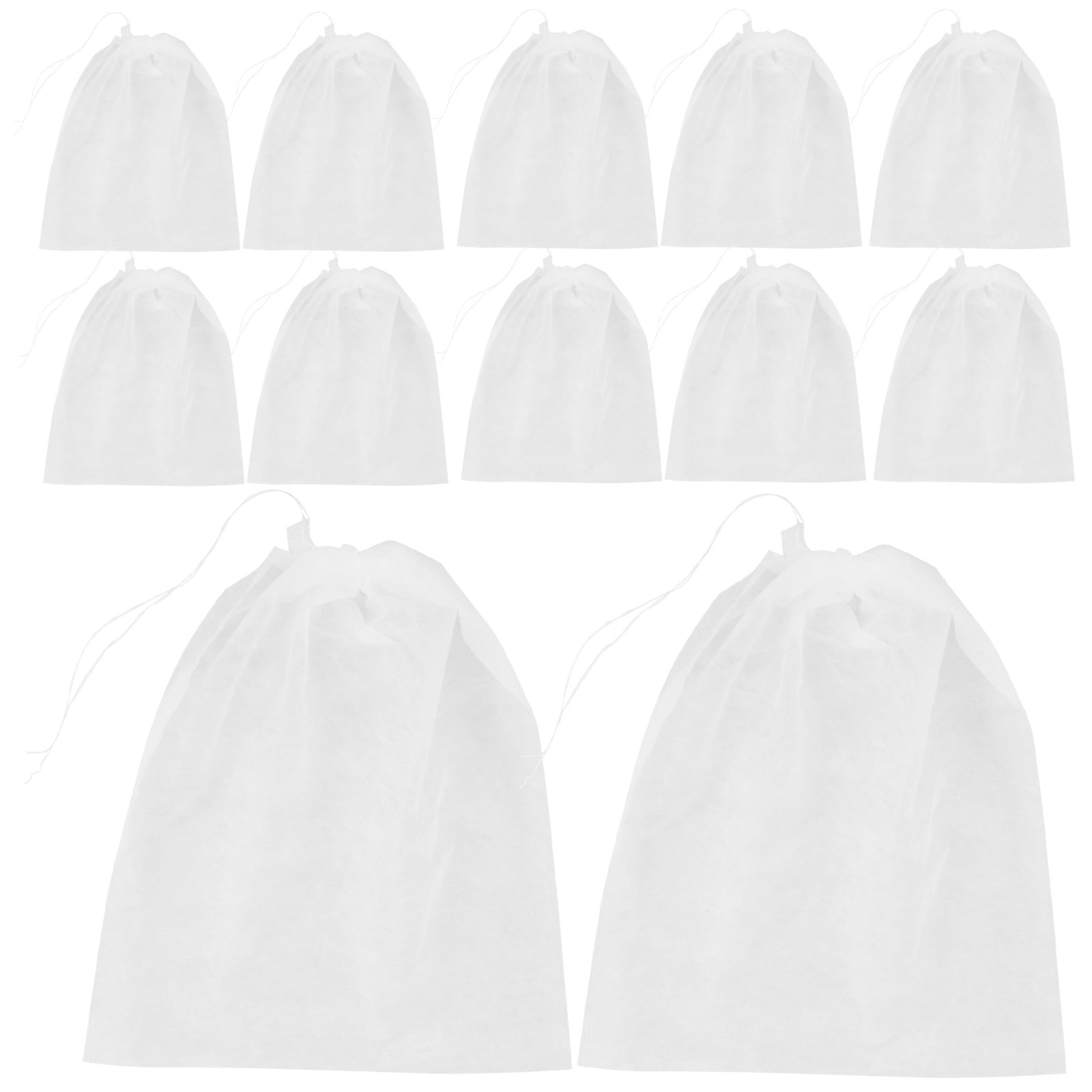WHAMVOX 50pcs Drawstring Shoe Bags Breathable Non Woven Fabric Large ...