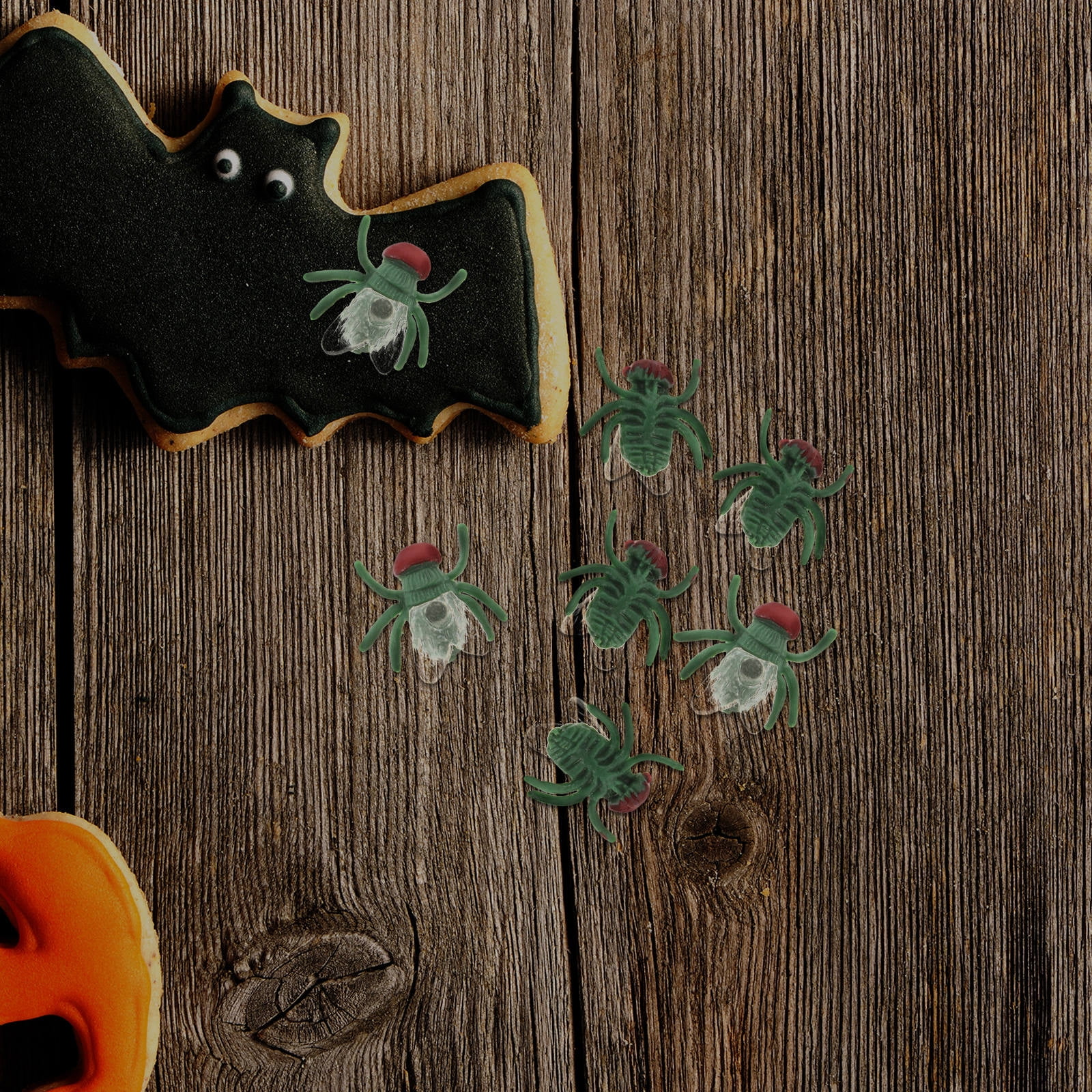 WHAMVOX 50pcs Miniature Fake Flies Model Realistic Fake Blowfly Tricky ...