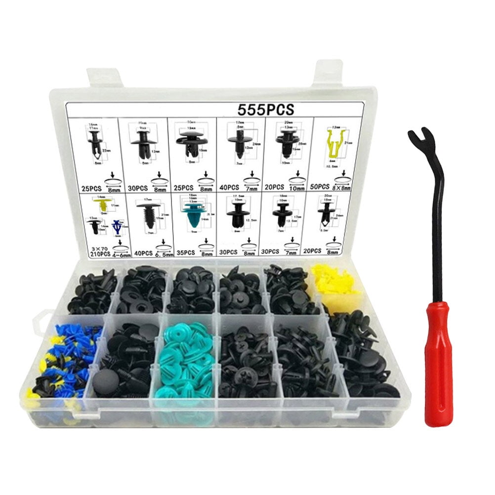 WHAMVOX 555Pcs Car Body Bumper Rivet Trim Moulding Retainer Clip Push ...