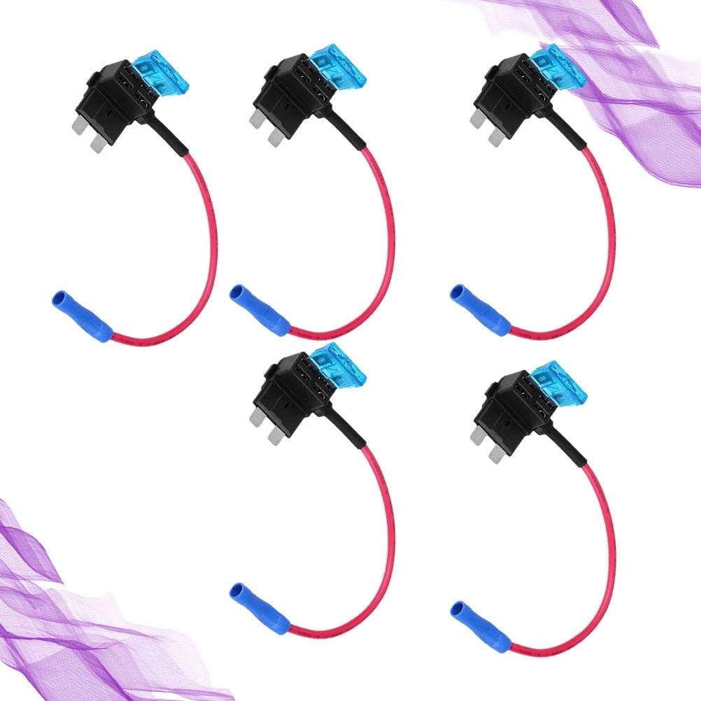 WHAMVOX 5PCS Automatic Add Circuit Fuse Connector Standard Fuse Holder ...