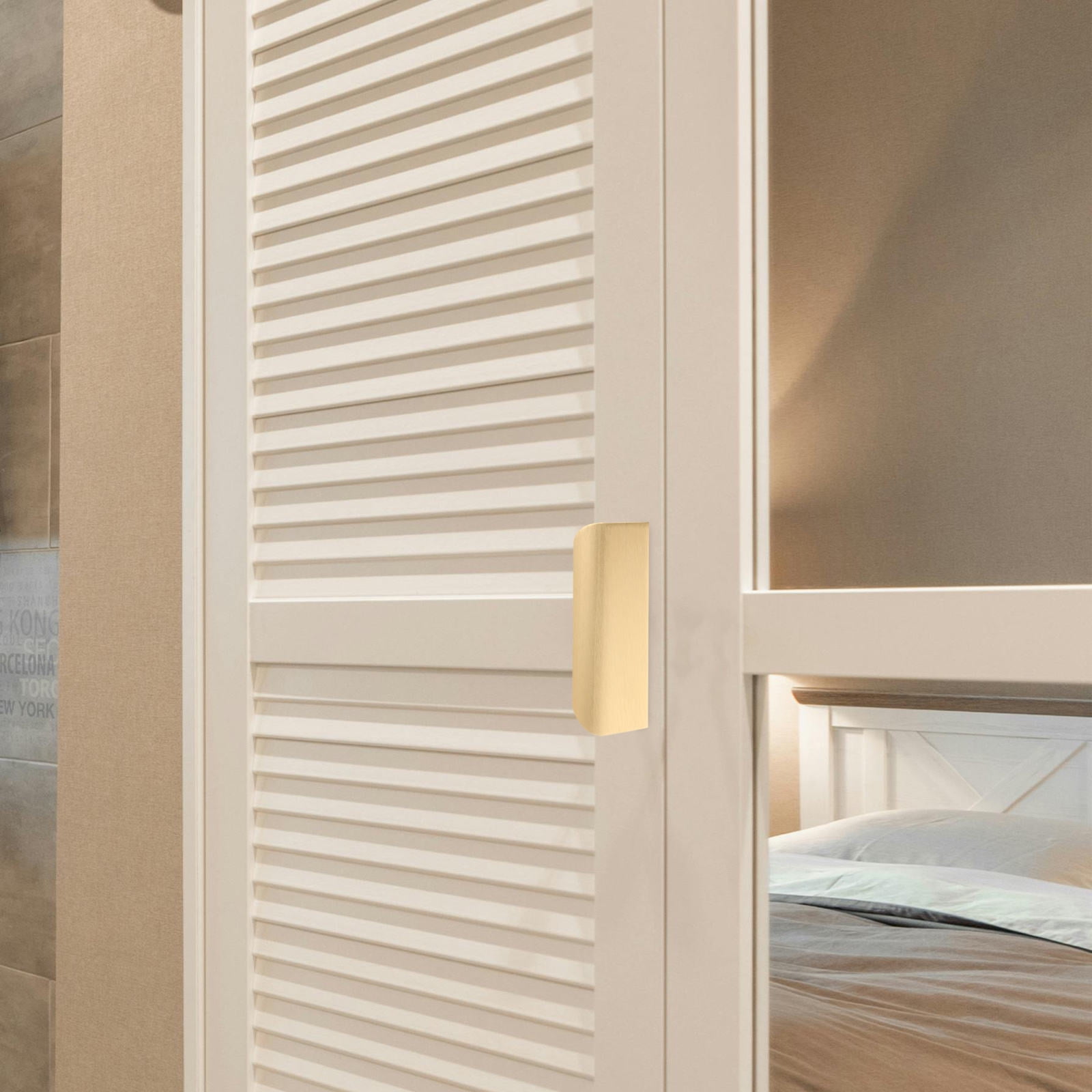 WHAMVOX 5PCS Finger Pulls Cabinet Finger Handles Drawer Edge Pulls ...