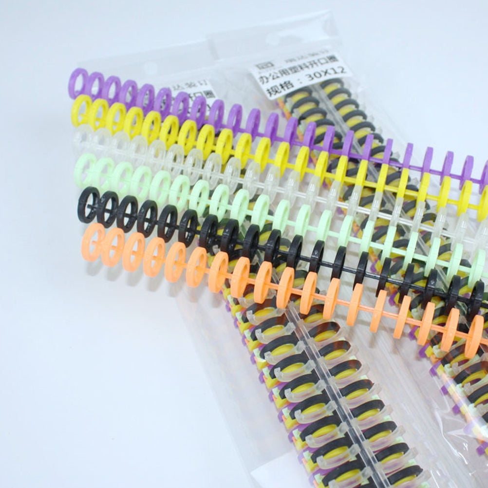 WHAMVOX 5Pcs 10mm 30-hole Loose-leaf Hinge for Book Making Loose Leaf ...