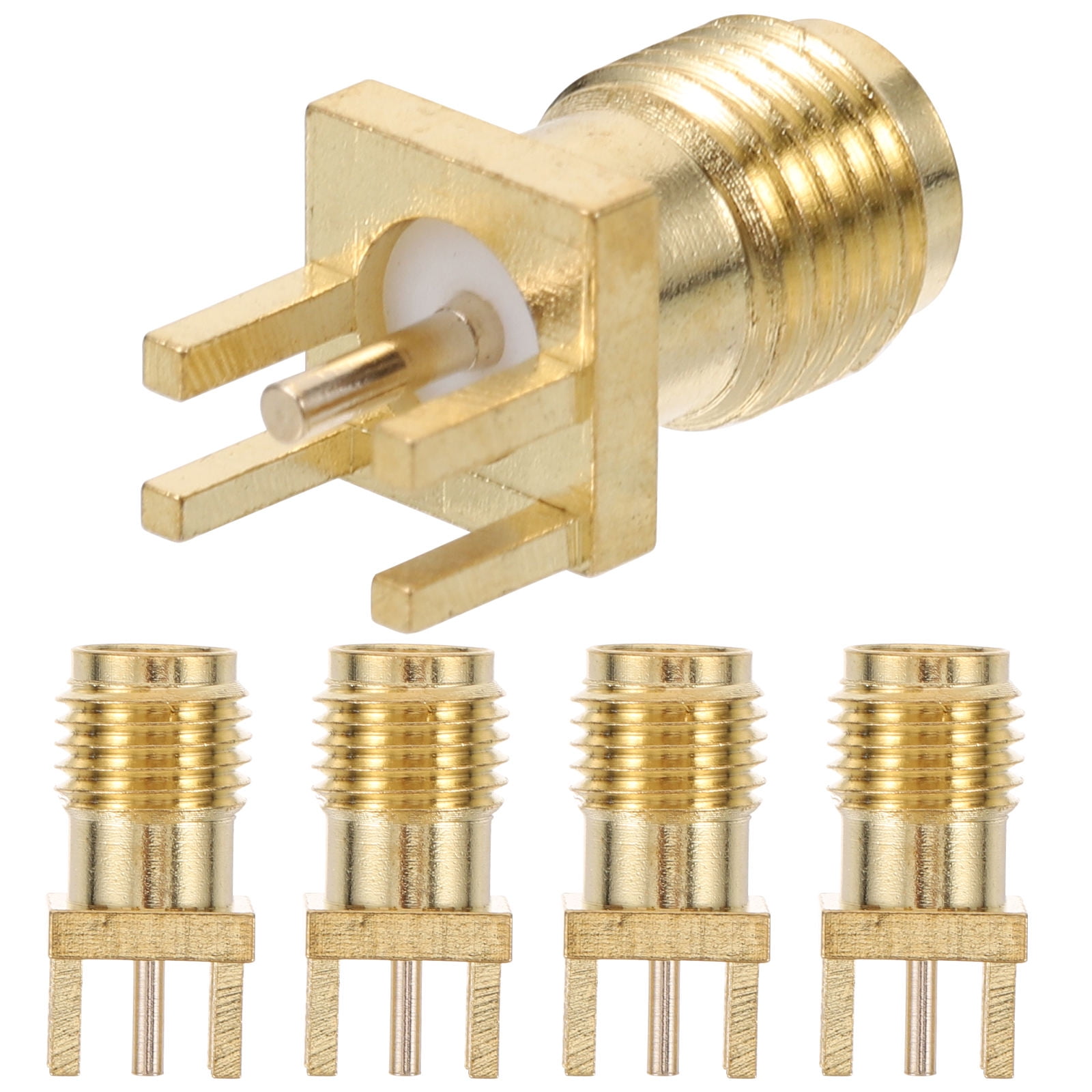 WHAMVOX 5Pcs Edge Mount SMA Connector for in Golden Metal - Walmart.com