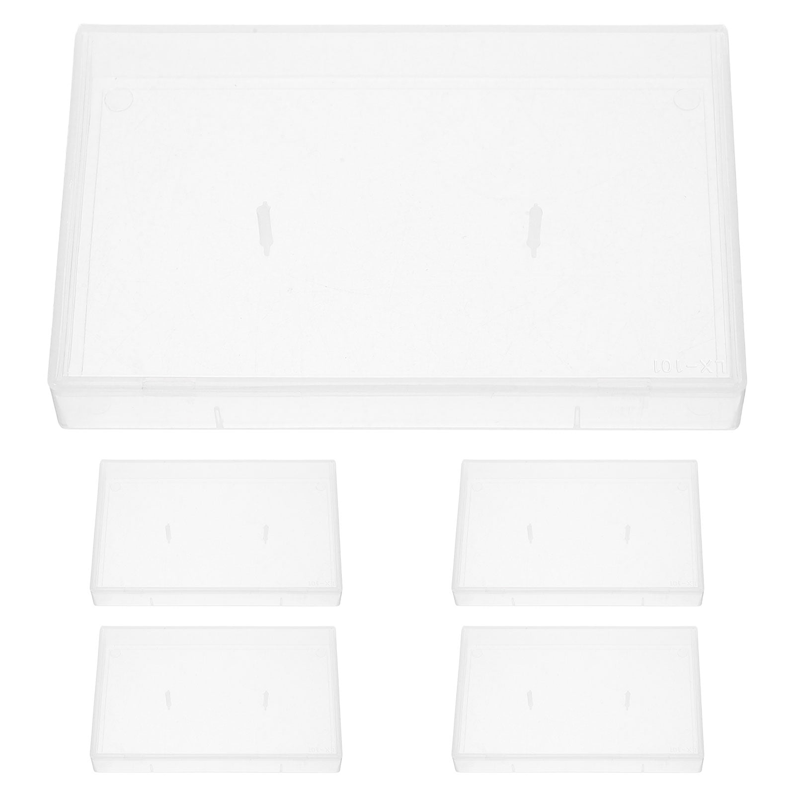 WHAMVOX 5pcs Audio Cassette Tape Display Cases Clear Music Cassette ...
