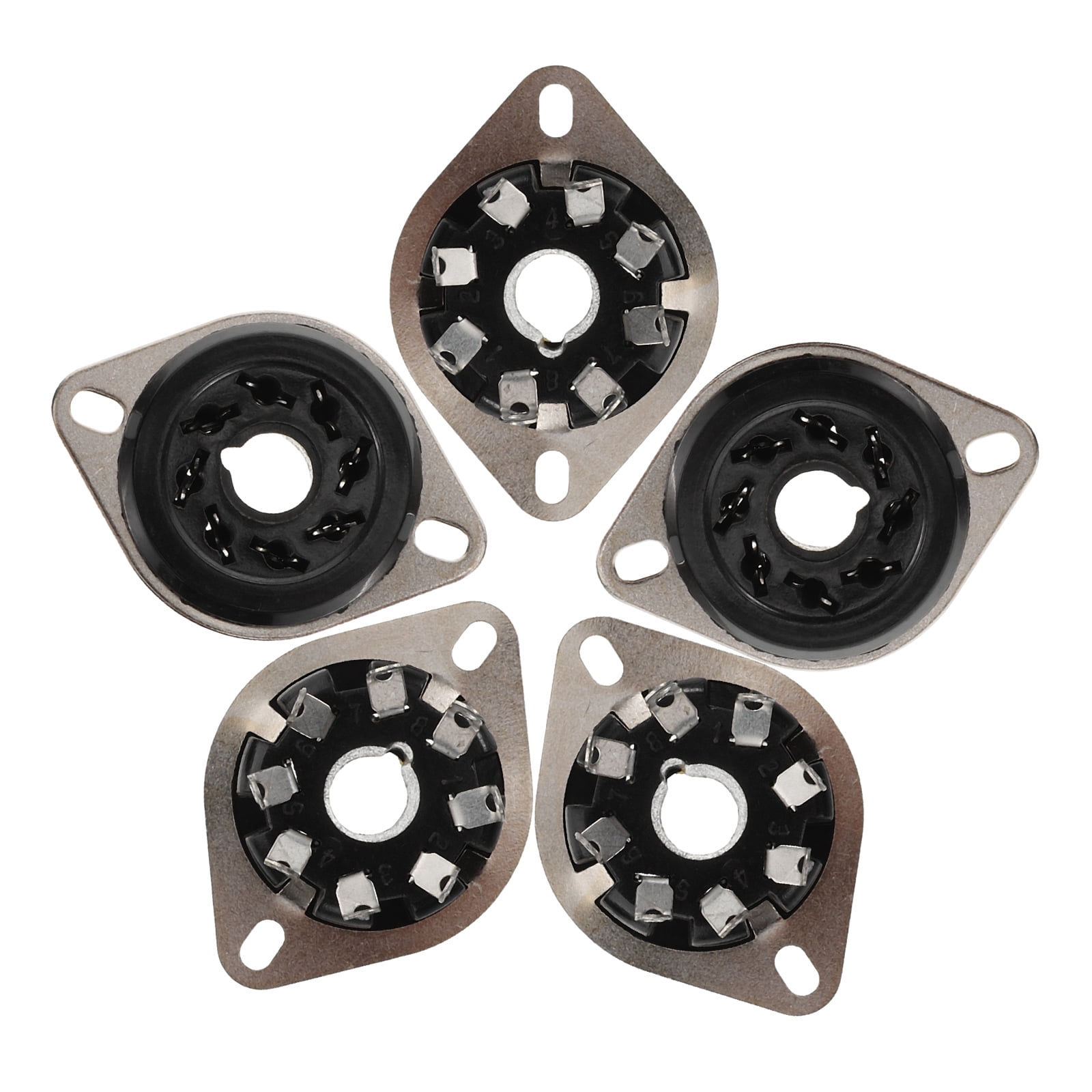 WHAMVOX 5pcs Bakelite 8-Pin Tube Socket For Enhanced Conductivity 8pin ...