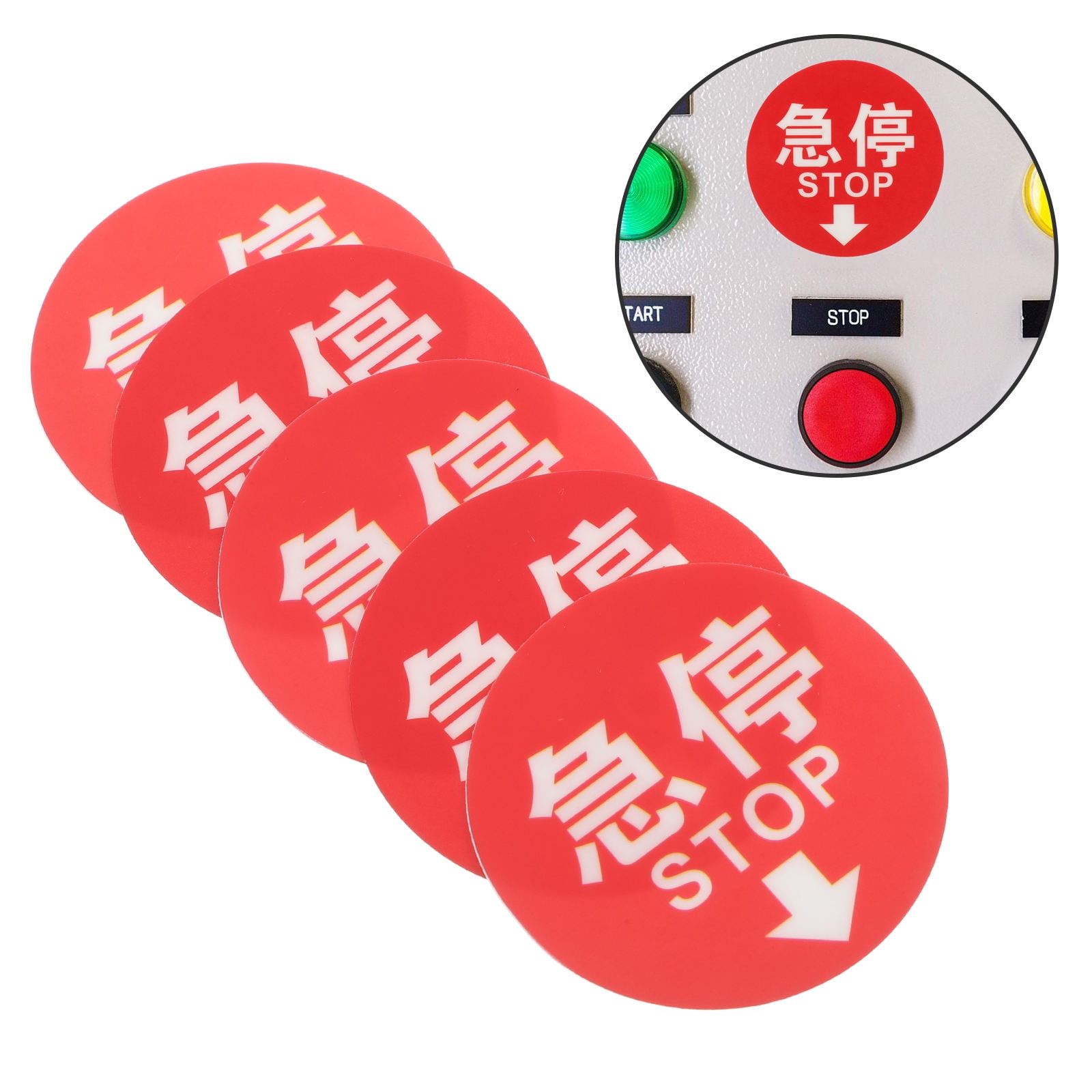 WHAMVOX 5pcs Emergency Disconnect Sticker with Arrow Direction Labels ...