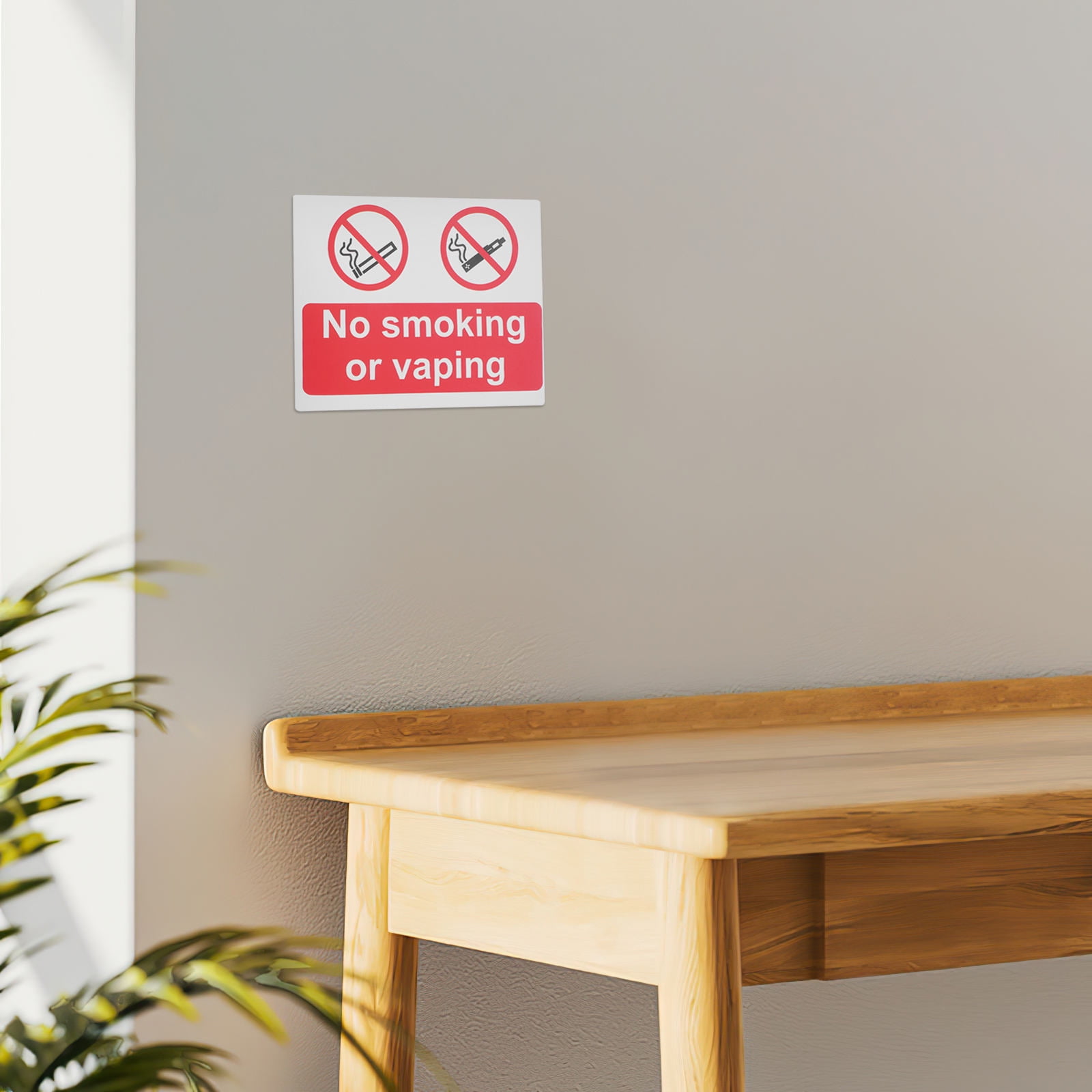 WHAMVOX 5pcs No Smoking Stickers Self Adhesive Warning Signs Paper ...