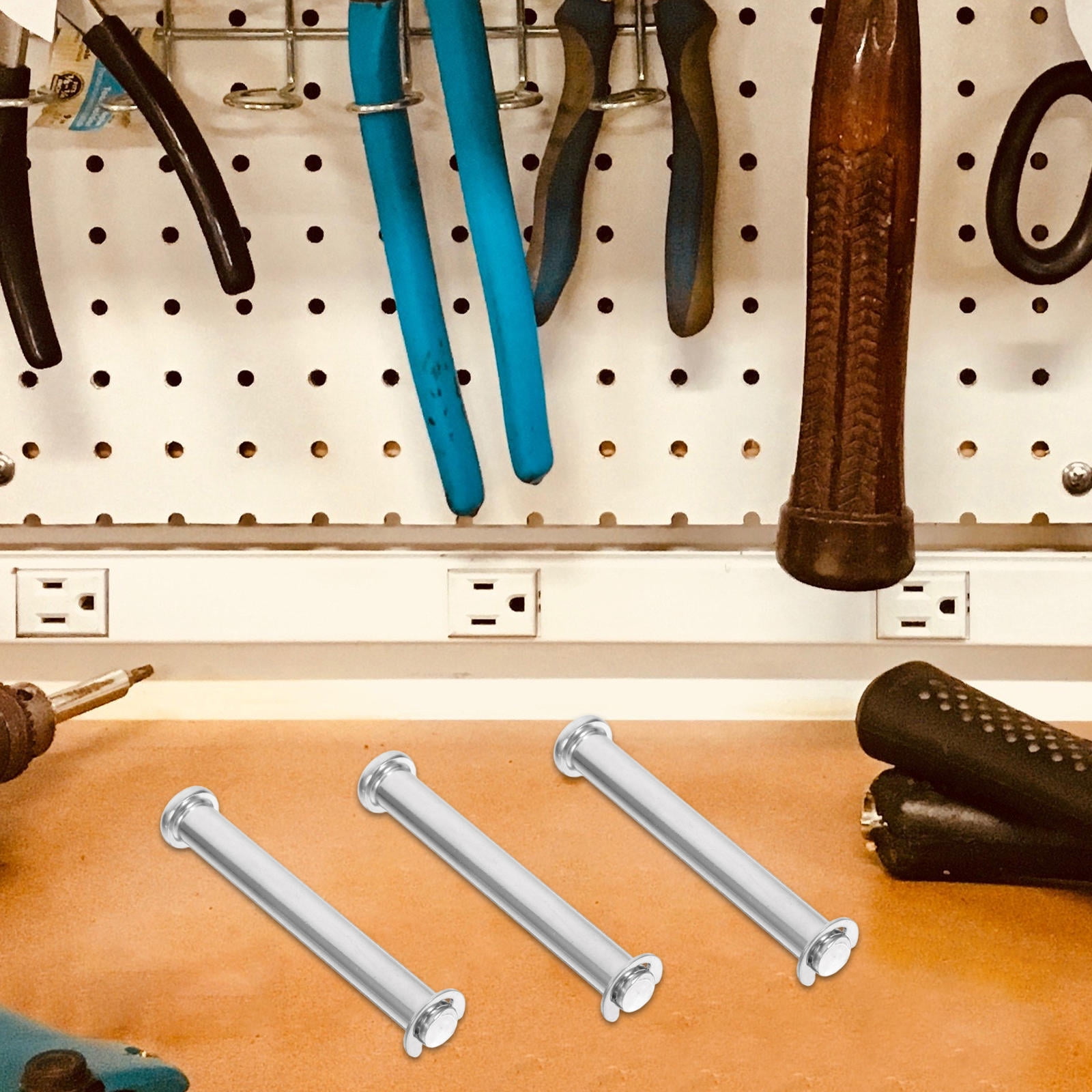 WHAMVOX 5pcs Pallet Rack Safety Bolt Beam Pin Flat Head Grooved Hinge ...