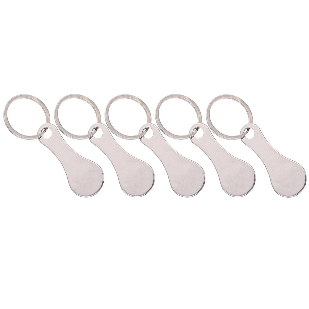 WHAMVOX 5pcs Shopping Cart Token Metal Trolley Tokens Small Shopping ...