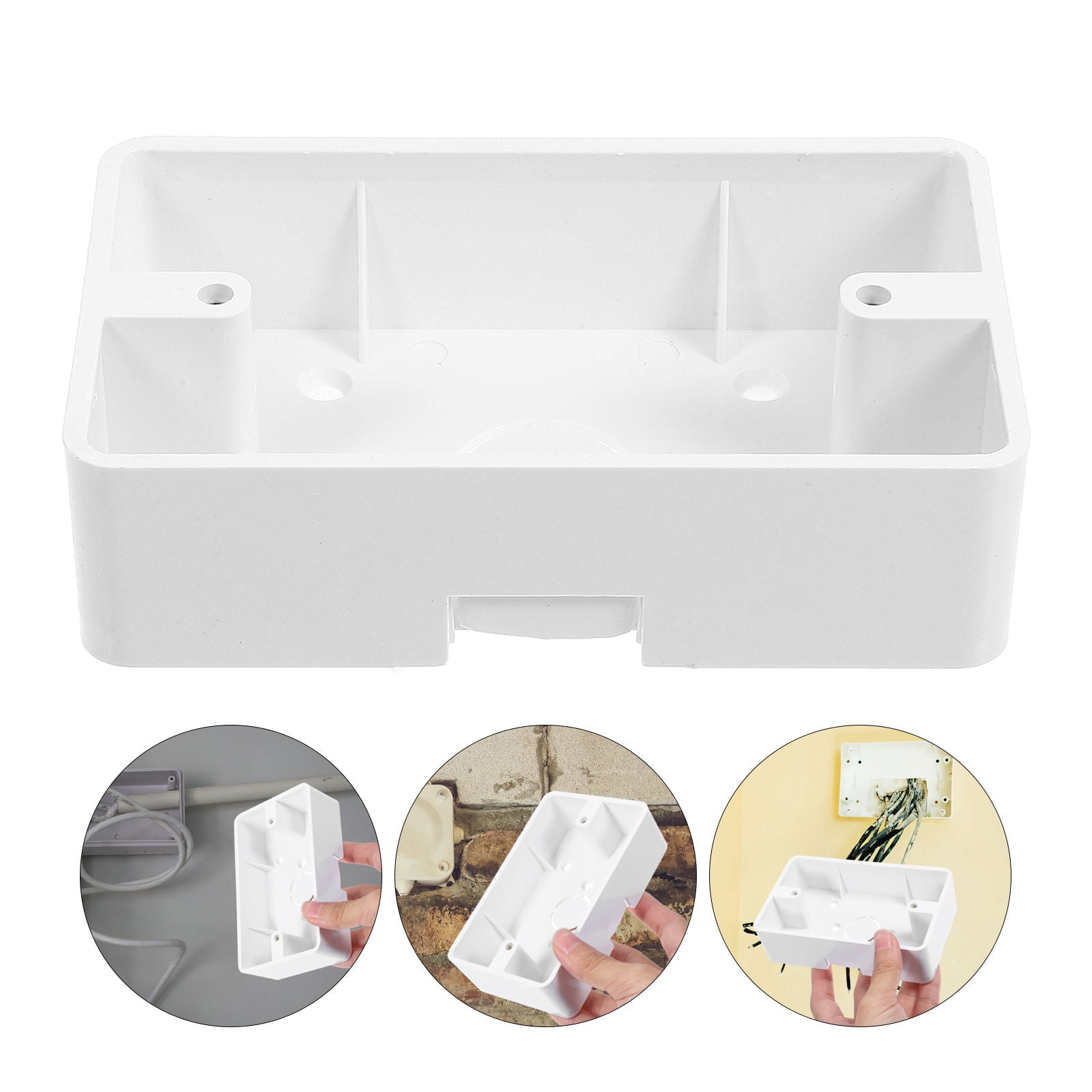 WHAMVOX 5pcs Wall Mount Outlet Boxes Electrical Outlet Box Wall Mount ...