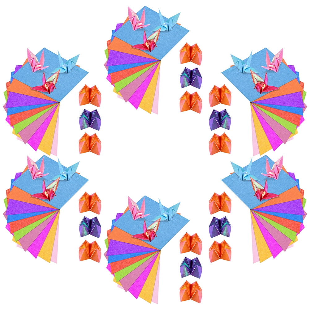 WHAMVOX 6 Packs Hand Made Origami Paper for Paper Folding and ...