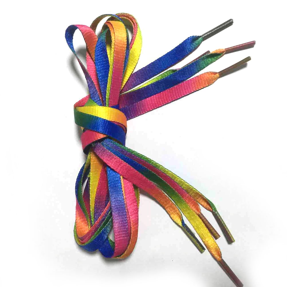 WHAMVOX 6 Pairs Child Shoe Lace Colored Shoelaces for Sneakers Toddler ...