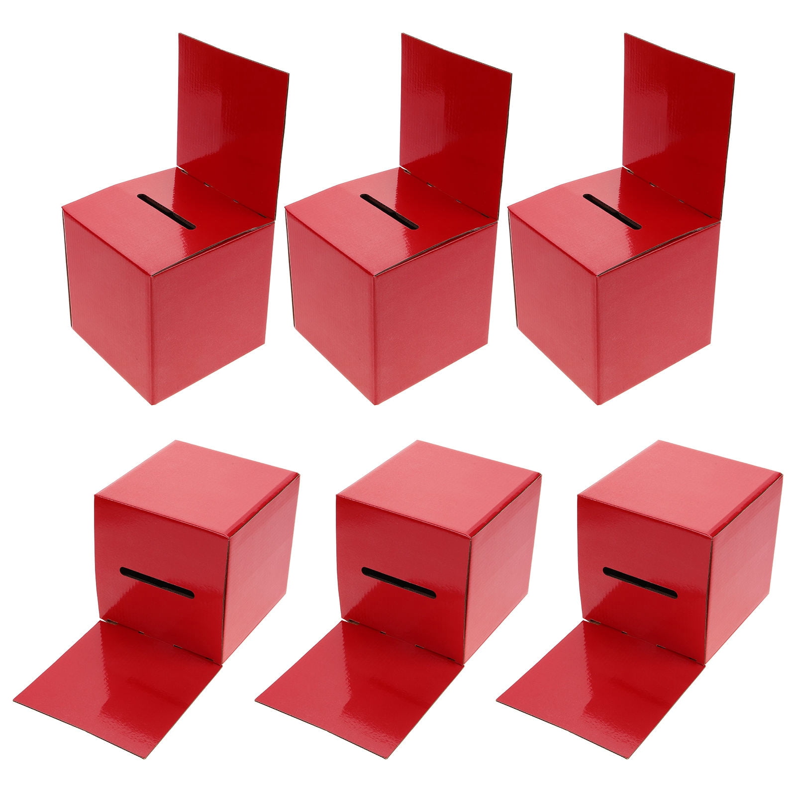 WHAMVOX 6 Pcs Ballot Box Guest Wedding Card Boxes for Reception ...