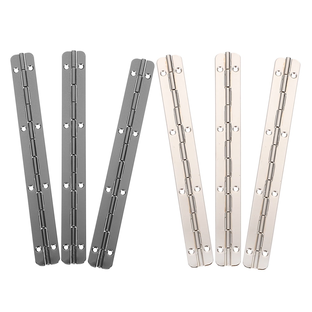 WHAMVOX 6 Pcs Black Piano Hinges Home Long Hinged Wooden Box - Walmart.com