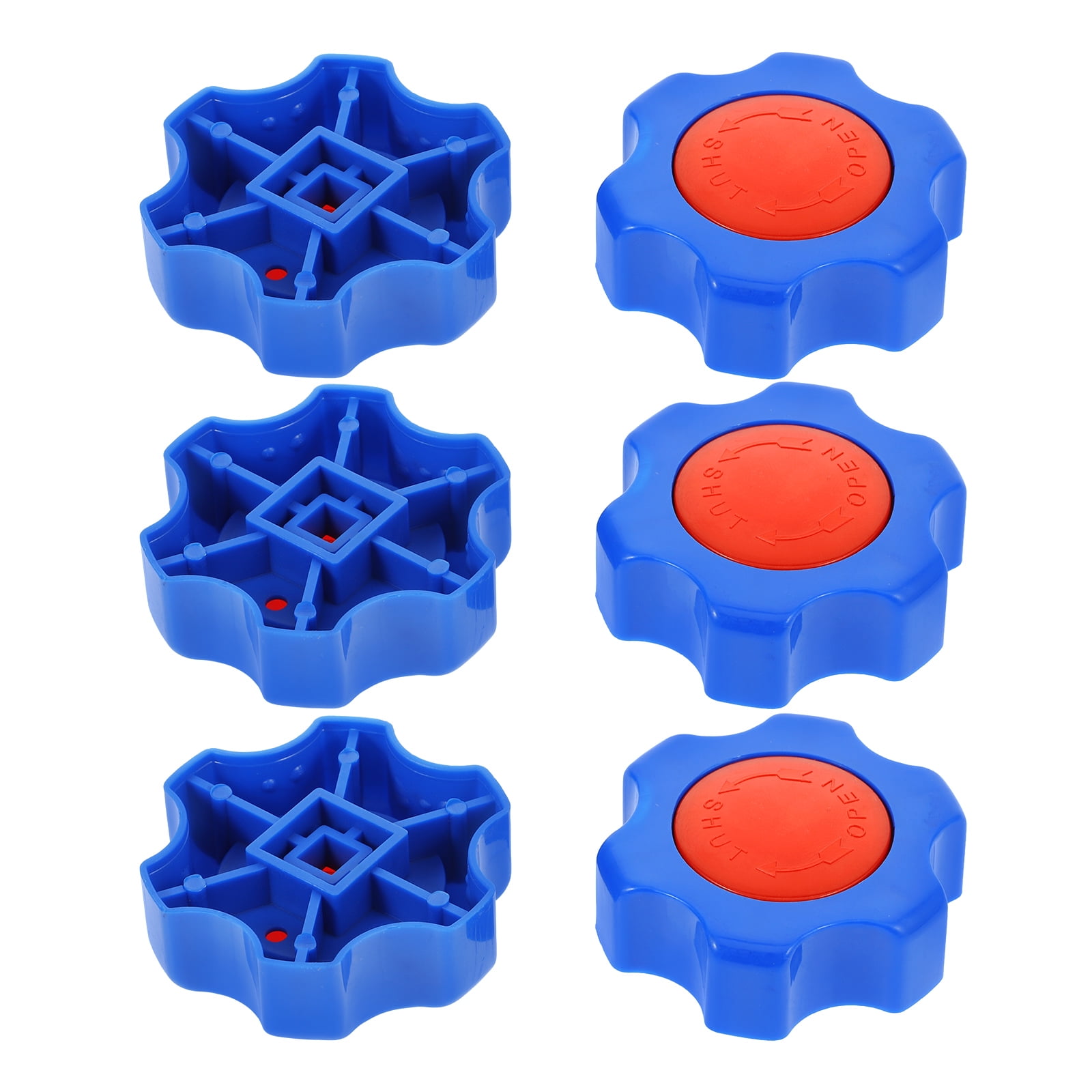 SEWCHICS Spigot Handle Plastic 6Pcs 2.2X2.2X0.6In - Walmart.com