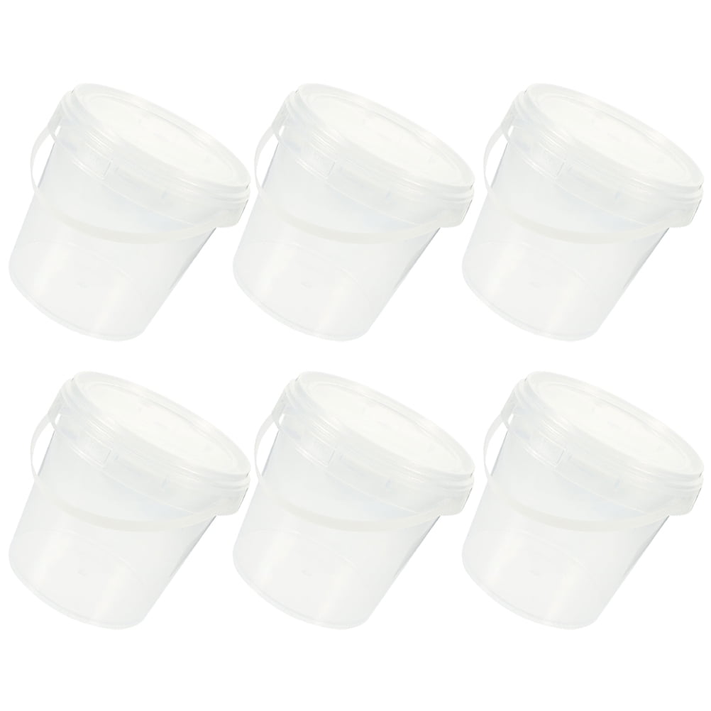WHAMVOX 6 Pcs Food Buckets Plastic Storage Portable Ice Cream - Walmart.com