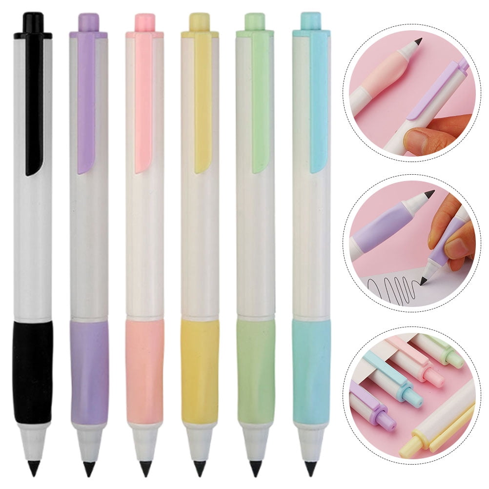 WHAMVOX 6 Pcs Mechanical Non-sharpening Pencil Fine Craftsmanship ...