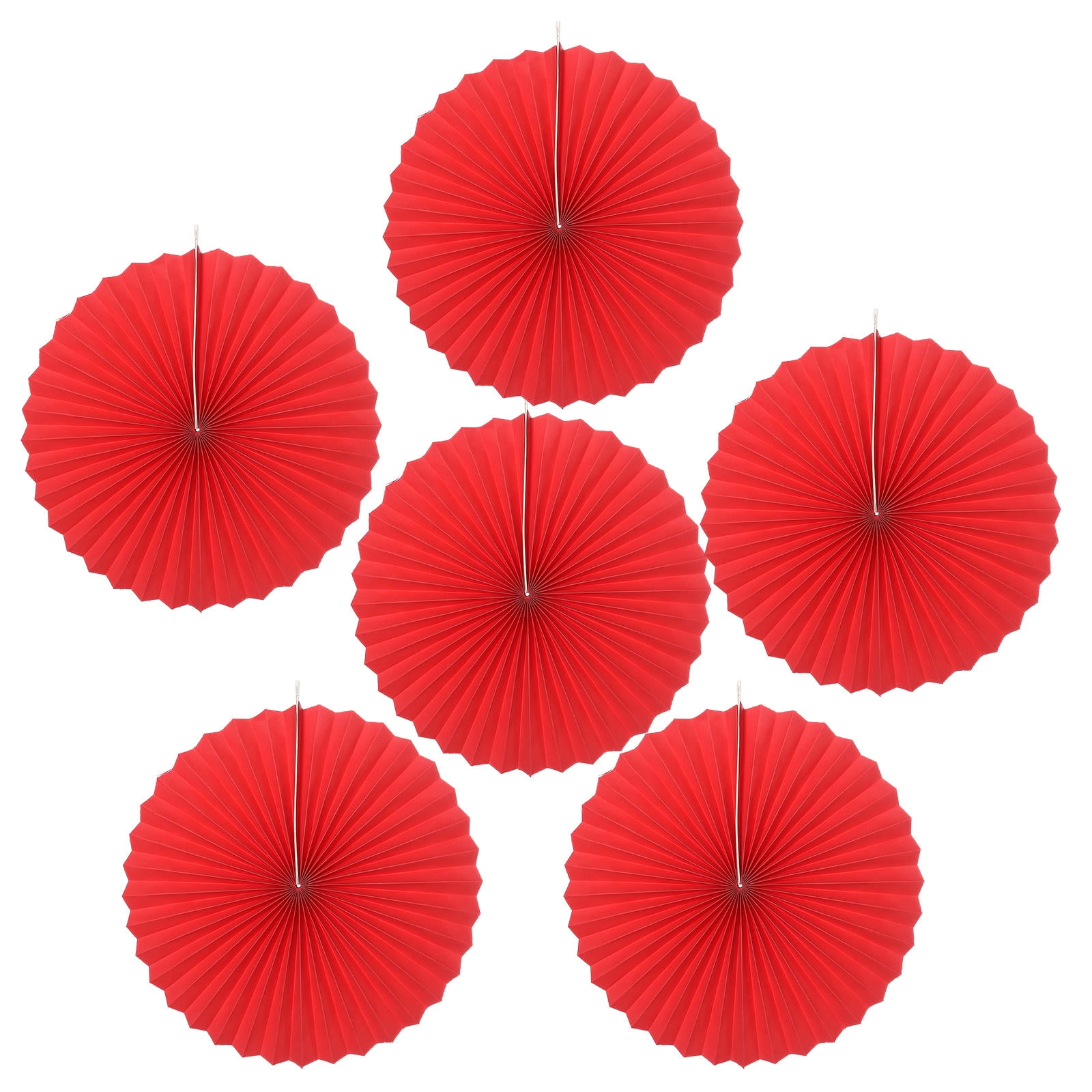 WHAMVOX 6 Pcs Party Paper Flower Paper Fan Tissue Paper Fan 27.50X9 ...
