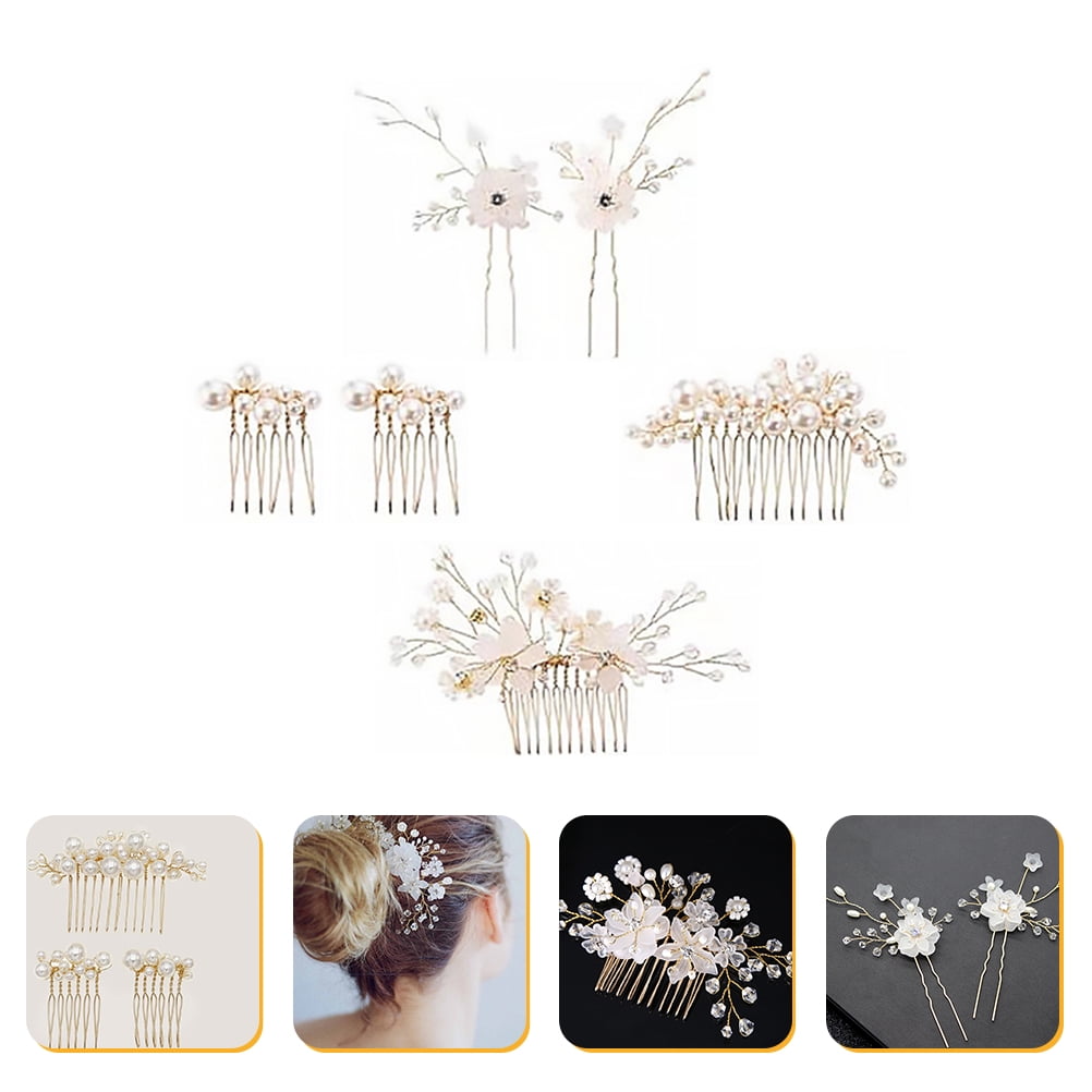 WHAMVOX 6 Pcs Royal Stunning Hair Decorations Perfect Bridal Headpieces ...
