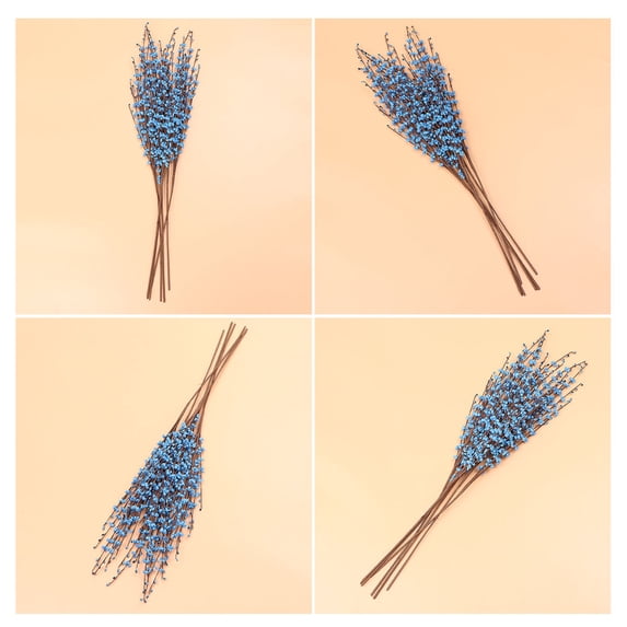 WHAMVOX 6 Pcs Simulate Flower Potted Landscape Fake Plants Outdoor Faux ...