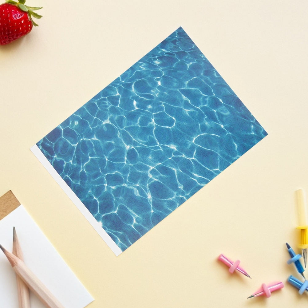 WHAMVOX 6 Pcs Simulated Water Texture Paper Miniature River Sand Table ...