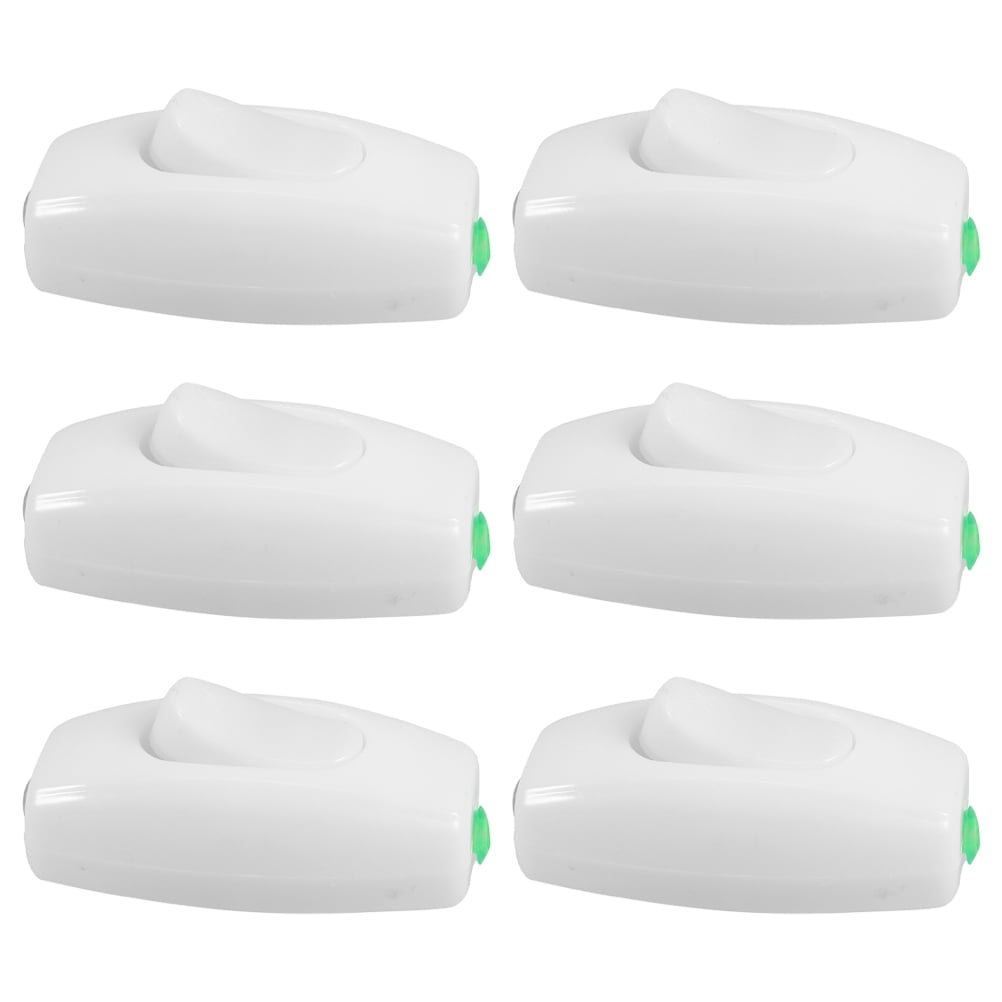 WHAMVOX 6 Pcs Single Pole Rocker Switch For Bedside Lamps Button ...