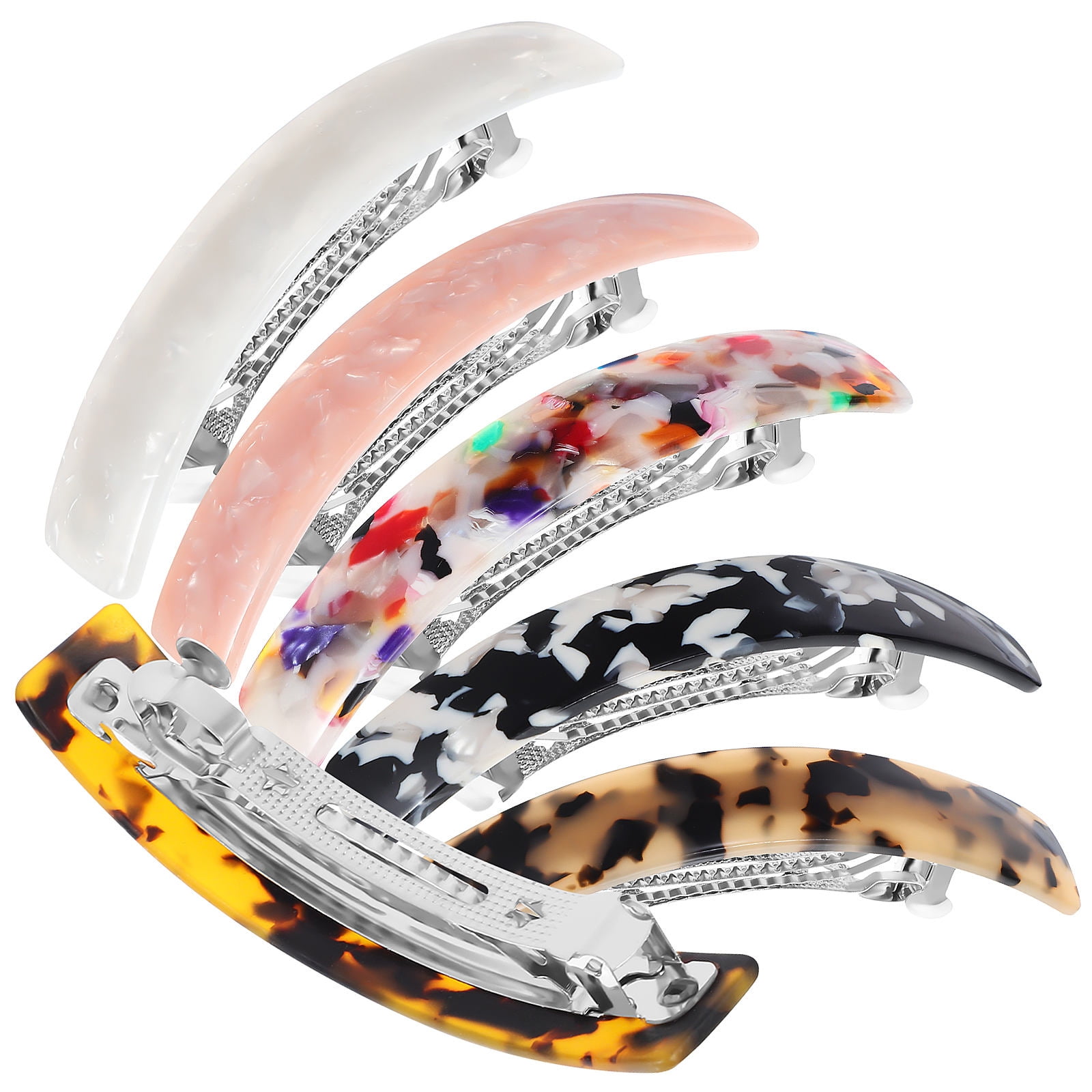 WHAMVOX 6 Pcs Spring Clip Hair Clips for Girls Thin Miss Women's Grace ...