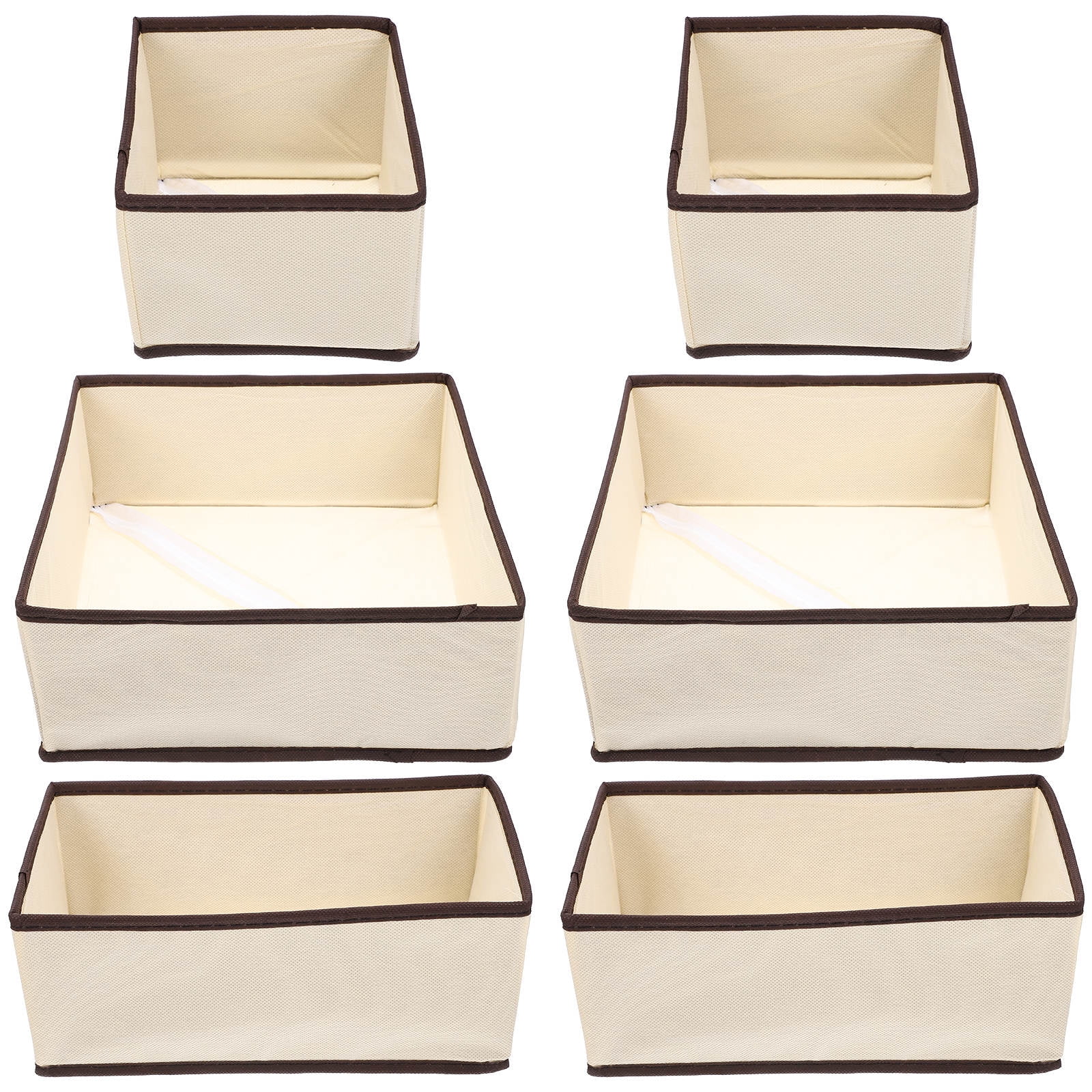 WHAMVOX 6 Pcs Underwear Storage Box Closet Lingerie Case Bins Baby ...
