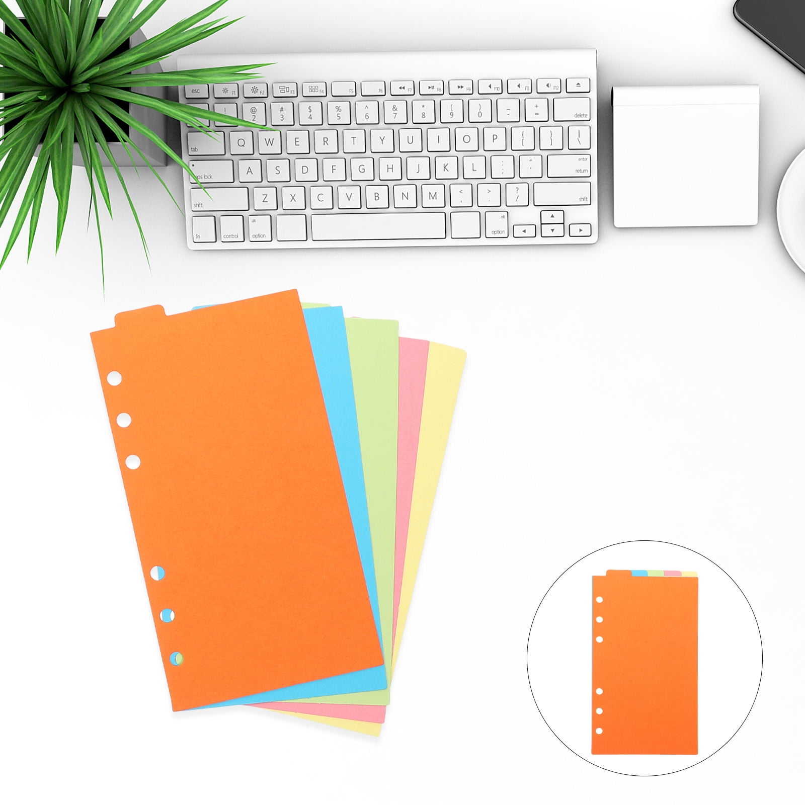 WHAMVOX 6 Sets Tabs Inserts Index Label Binder Dividers 22X14X0.1CM ...