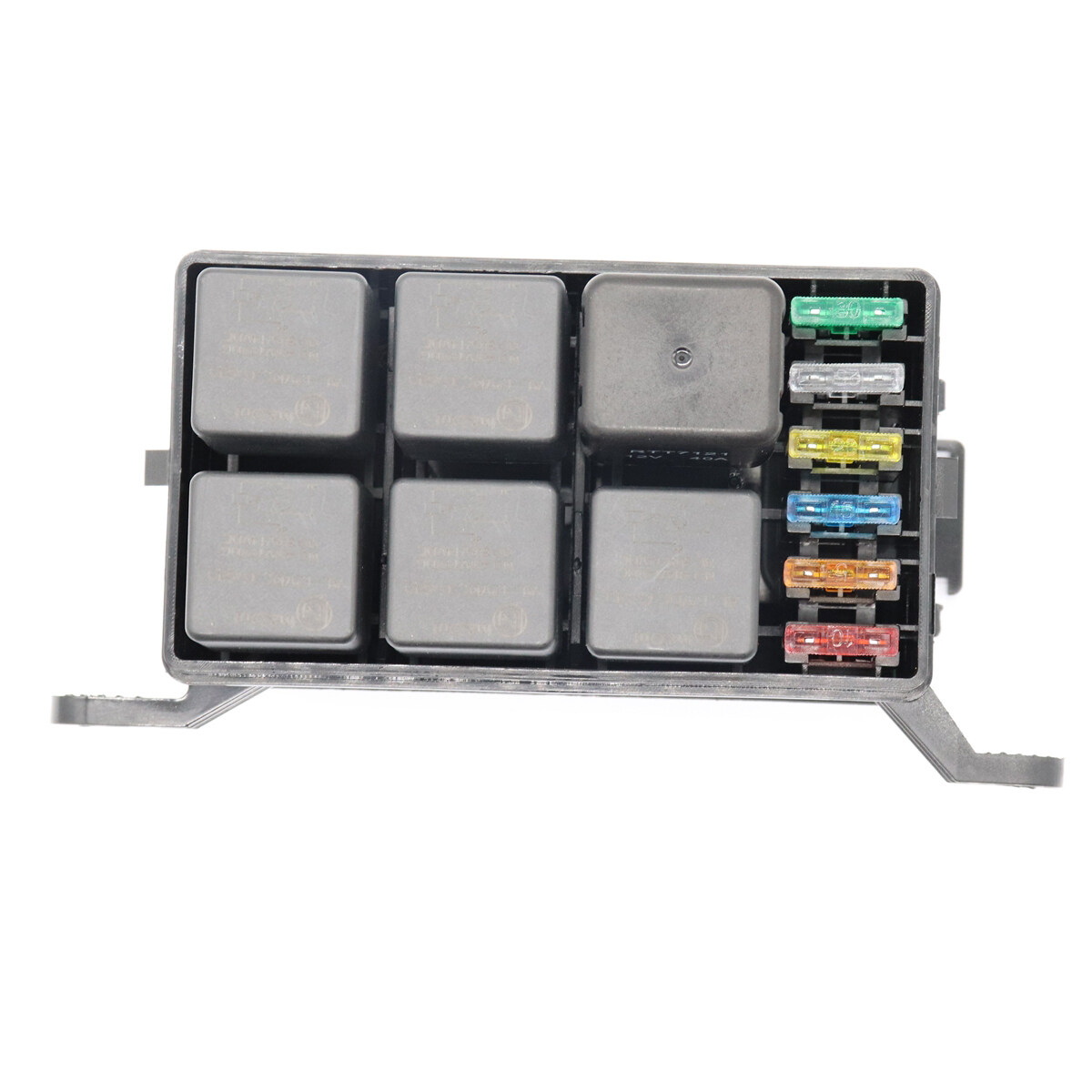 WHAMVOX 6-Way 12V Fuse Holder Box with 5PCS 5Pin 12V 40A Relays and 1PC ...