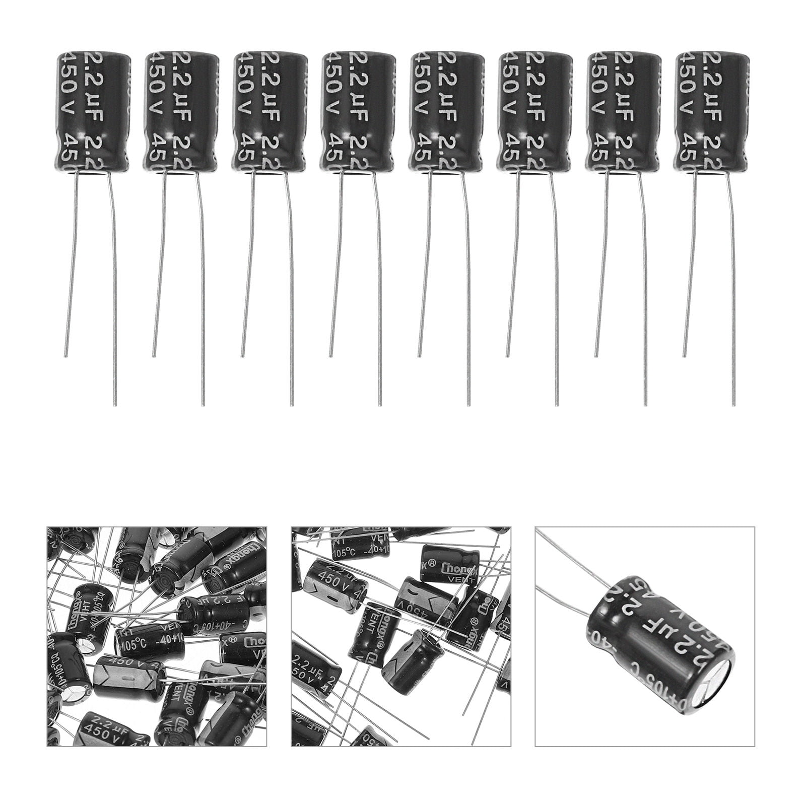 WHAMVOX 60 Pcs Ac Capacitor Capacitance Surge Voltage Industrial ...