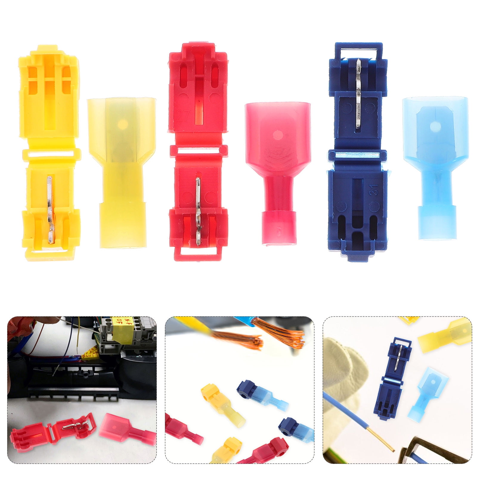 WHAMVOX 60 Pcs T-Tap Quick Splice Connector Kit T-Tap Wire Connectors ...