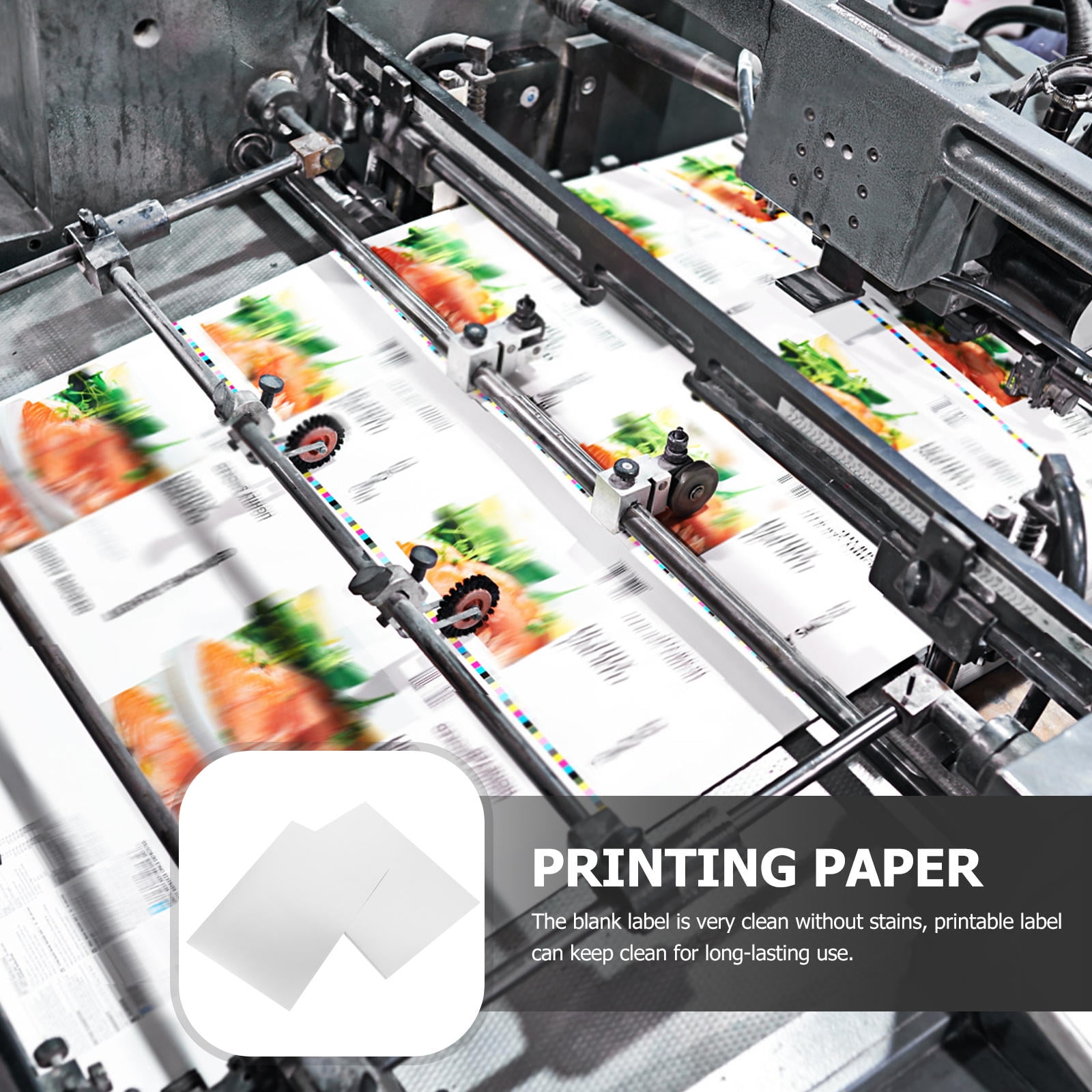 WHAMVOX 60 Sheets of Printer Printable Sticker Label Stickers Blank ...