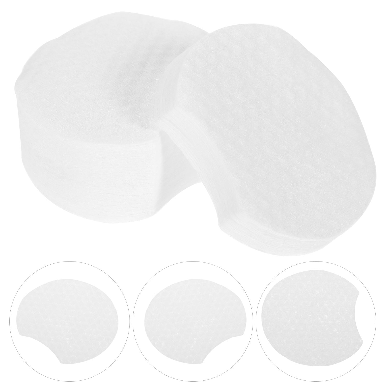 WHAMVOX 600 Pcs Facial Cotton Pads for Face Textured Round Miss White ...