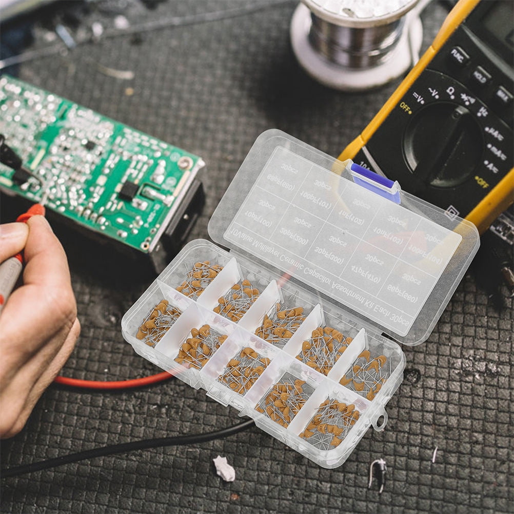 WHAMVOX 600pcs Capacitor Assortment Kit Monolithic Ceramic Capacitors ...