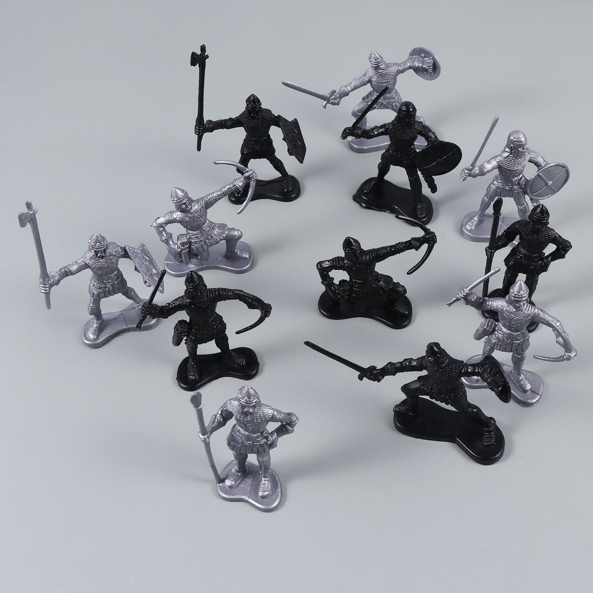 WHAMVOX 60Pcs Toy Soldier Sand Table Soldier Middle Ages Soilder Model ...