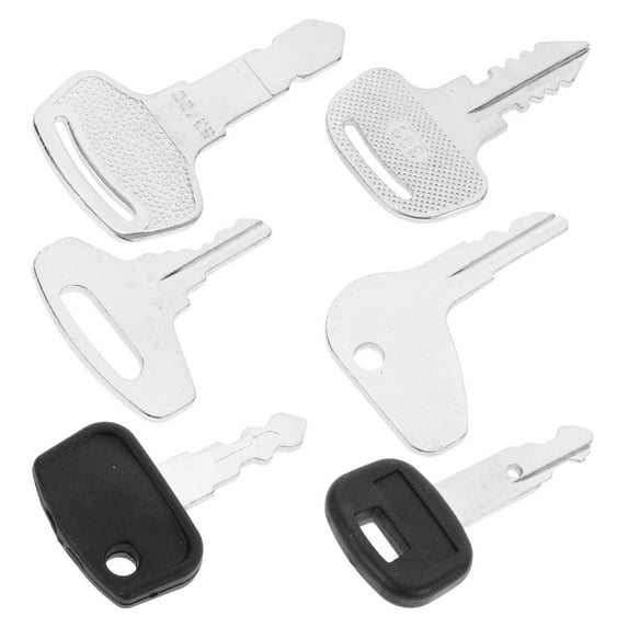 WHAMVOX 6Pcs Ignition Key Set Metal Plastic for Tractor Loader ...